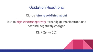 Chemical Properties of Chlorine Gas | PPTX | Chemistry | Science