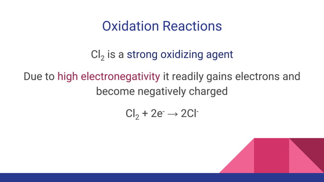 Chemical Properties of Chlorine Gas | PPTX | Chemistry | Science