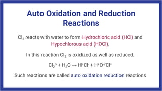 Chemical Properties of Chlorine Gas | PPTX | Chemistry | Science