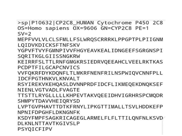 Chemical properties of human cytochrome bioinformatics | PPT