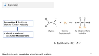 Chemical properties of hydrocarbons | PPTX | Chemistry | Science