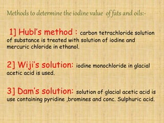 Chemical properties of lipids | PPTX