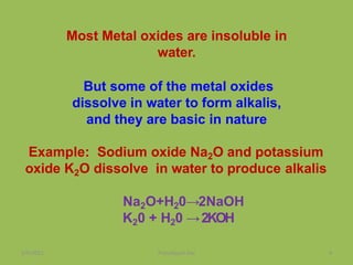Chemical Properties of Metals (Class 10) | PPTX