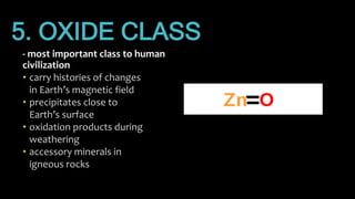 Chemical properties of minerals | PPTX