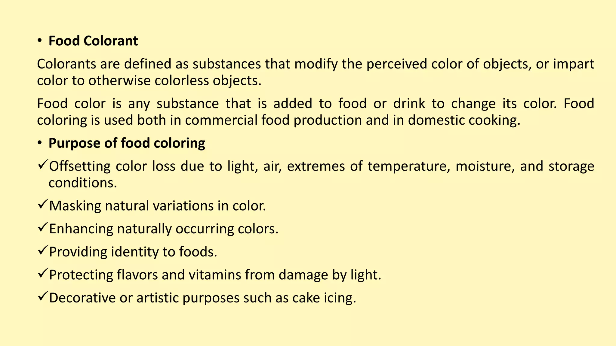 Chemical properties of natural colors, chlorophyll, carotenoids ...
