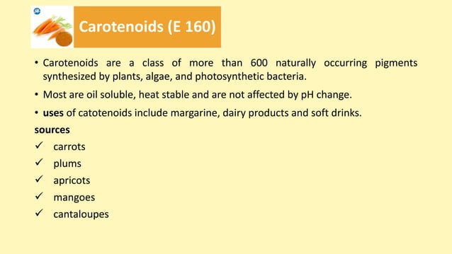 Chemical properties of natural colors, chlorophyll, carotenoids, anthocyanins, flavonoids ...