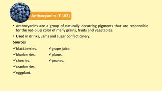 Chemical properties of natural colors, chlorophyll, carotenoids ...
