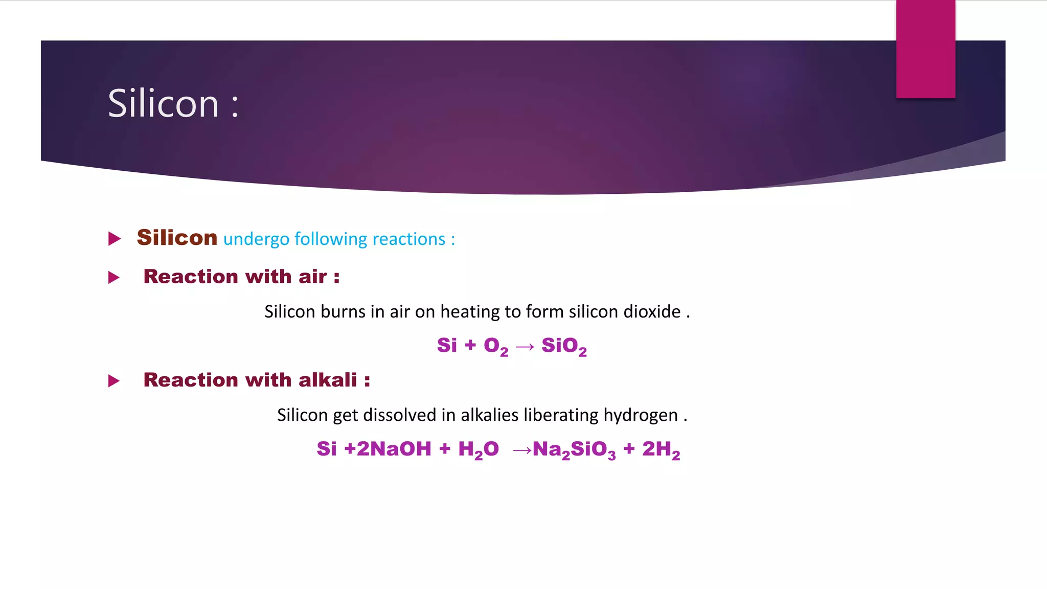 Chemical properties of p block elements . | PPTX