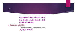 Chemical properties of p block elements . | PPTX