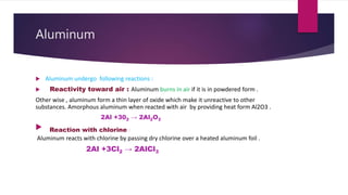 Chemical properties of p block elements . | PPTX