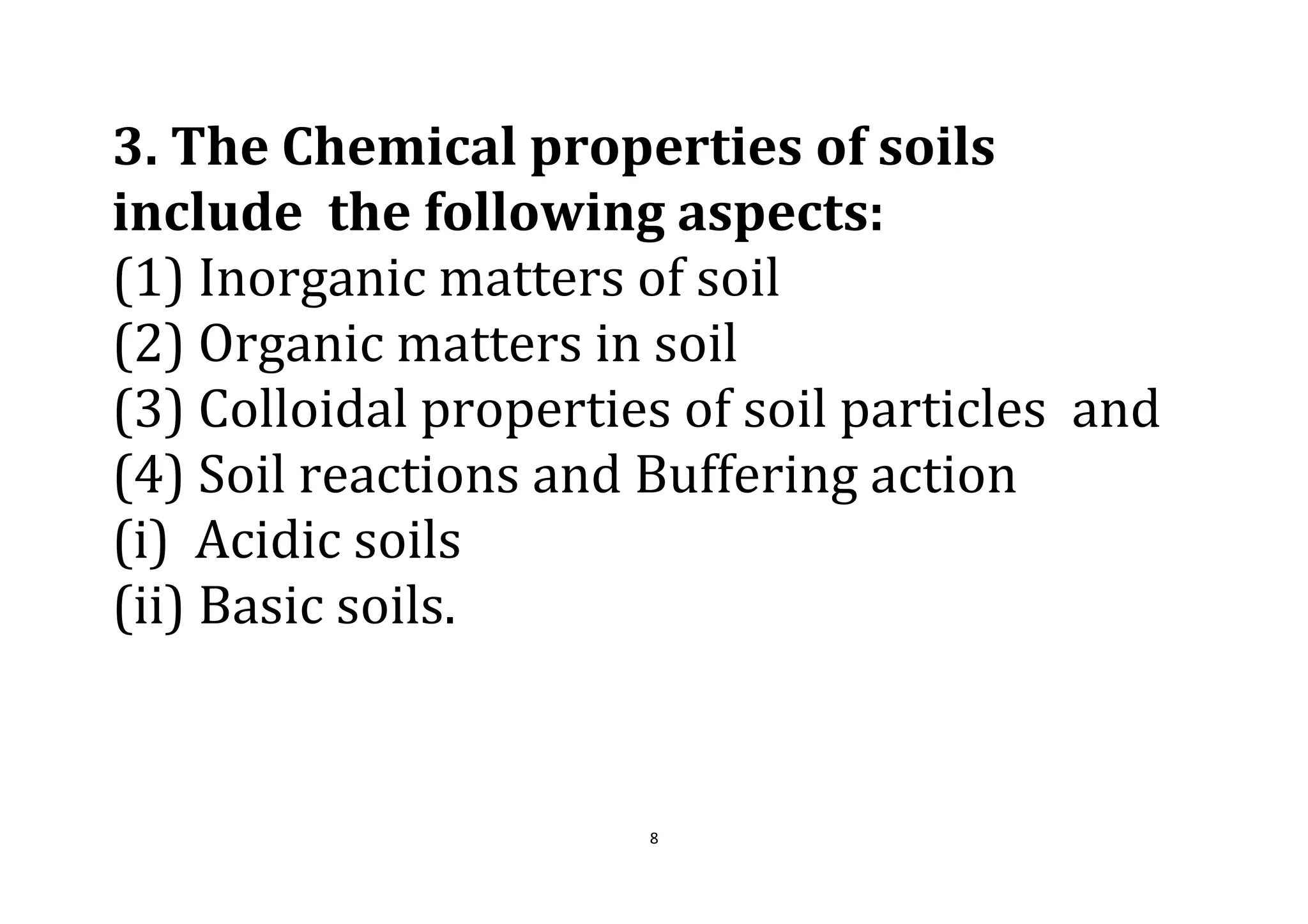 Chemical properties of soils | PDF