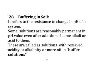 Chemical properties of soils | PDF