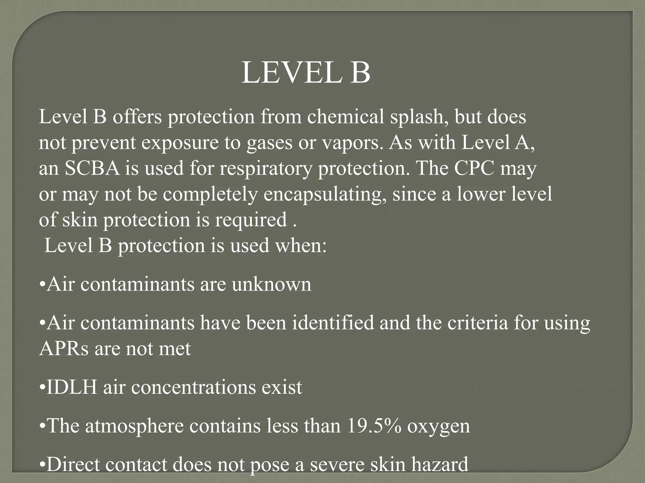 Chemical protective clothing (2) | PPT