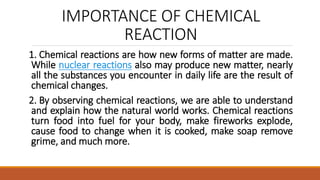 CHEMICAL REACTION for Physical Science.. | PPTX
