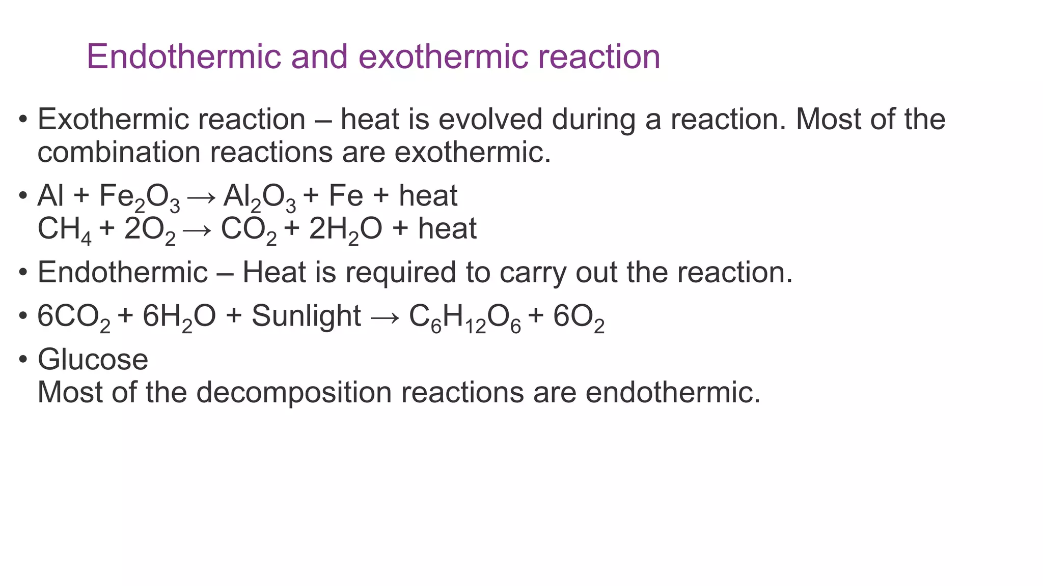 Chemical reaction and equation | PPTX | Chemistry | Science
