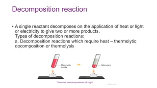 Chemical reaction and equation | PPTX | Chemistry | Science