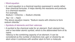 Chemical reaction and equation | PPTX | Chemistry | Science