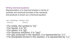 Chemical reaction and equation | PPTX | Chemistry | Science