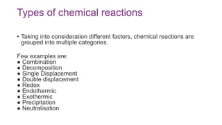 Chemical reaction and equation | PPTX
