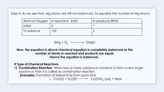 Chemical reaction and equation.pdf class 10 | PPT