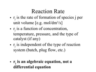 Chemical reaction engineering | PPT