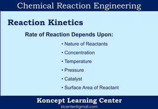 Chemical reaction engineering | PPT