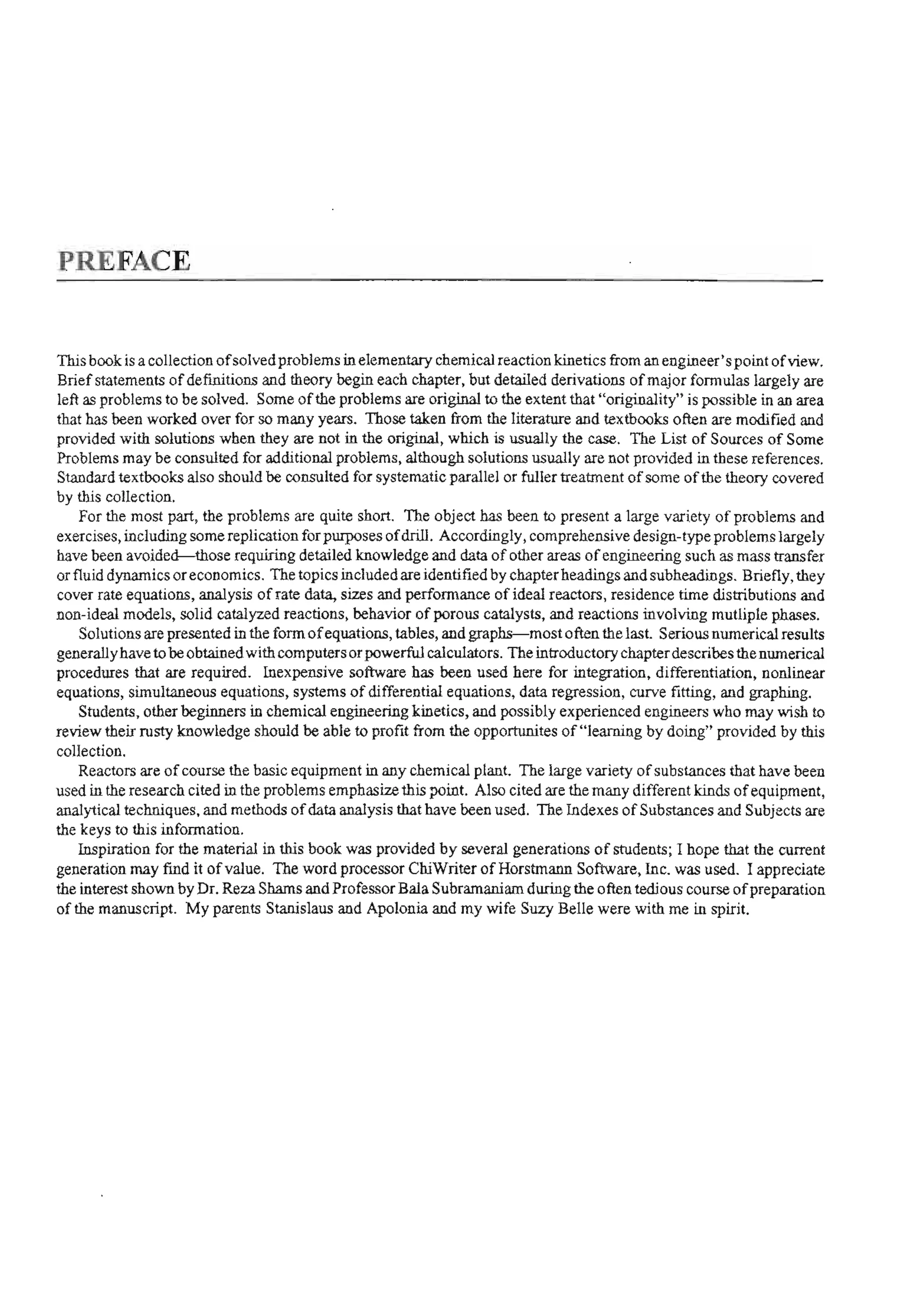 Chemical reaction engineering handbook of solved problems | PDF Chemical reaction engineering handbook of solved problems | PDF
