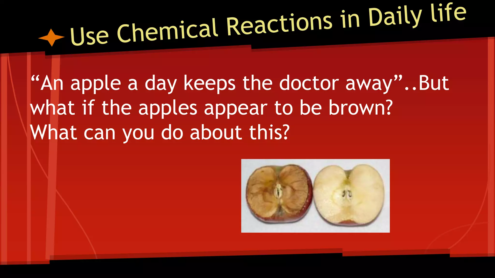 Chemical reaction lesson presentation grade eight | PPTX