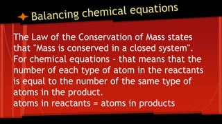Chemical reaction lesson presentation grade eight | PPTX