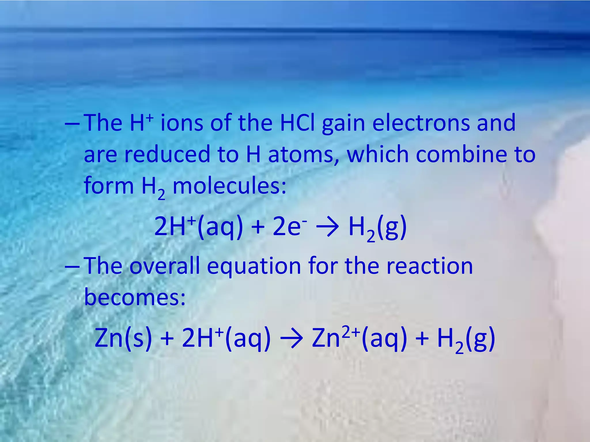 Chemical reaction occurring in water (dadiq) | PDF