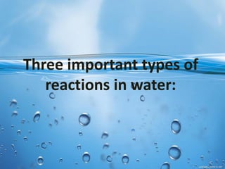 Chemical reaction occurring in water (dadiq) | PDF | Chemistry | Science