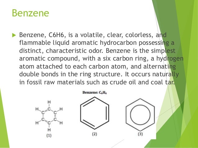 Chemical reaction and application of benzene