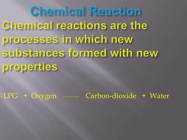 Chemical reaction power point presentation | PPT