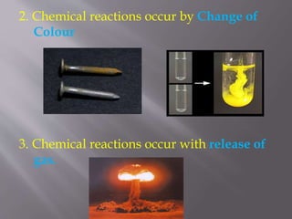 Chemical reaction power point presentation | PPT