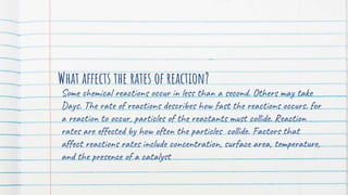 Chemical reaction presentation gr7 | PPT