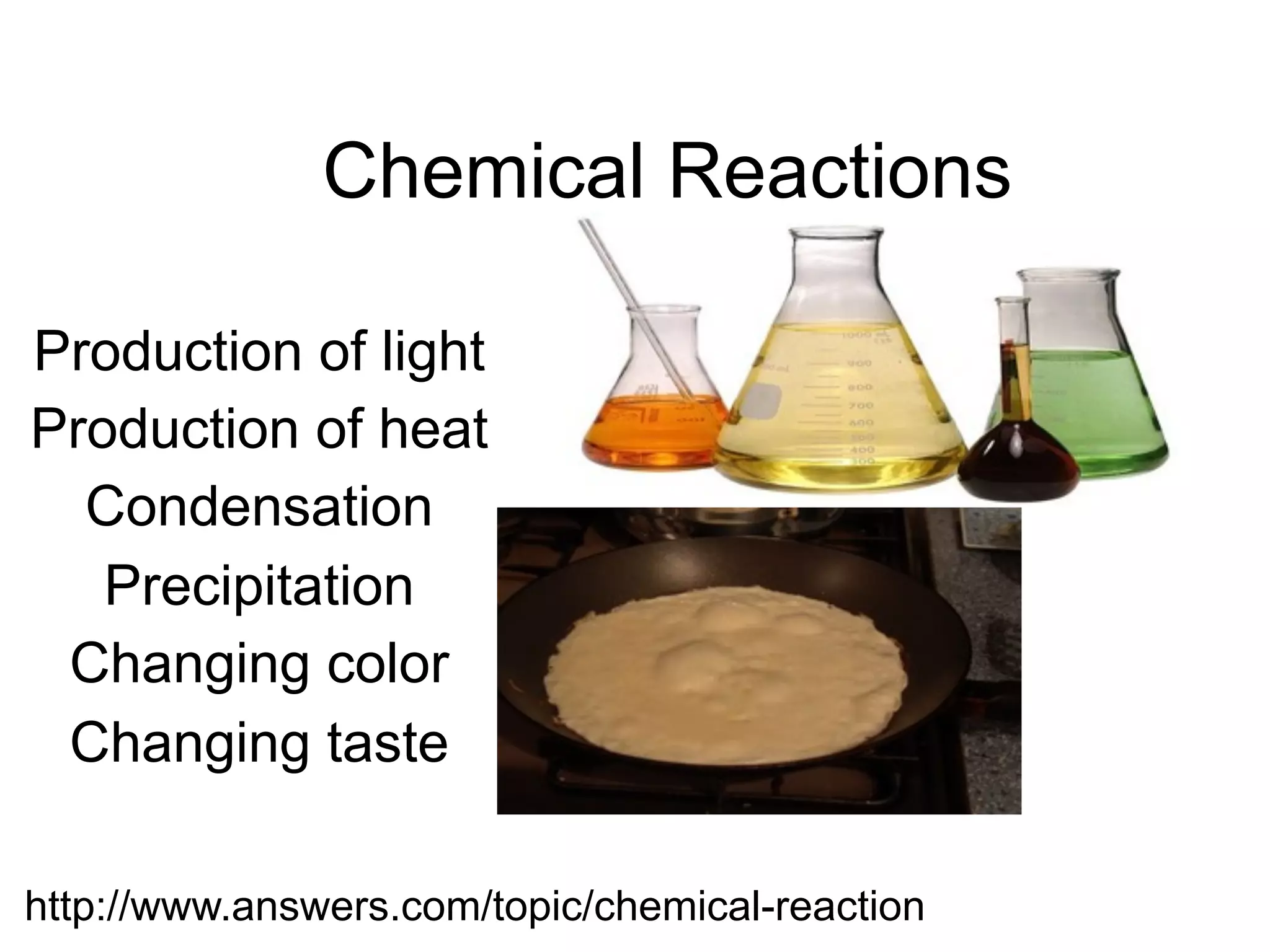 Chemical Reactions | KEY | Chemistry | Science
