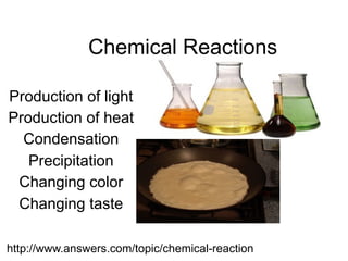Chemical Reactions | KEY
