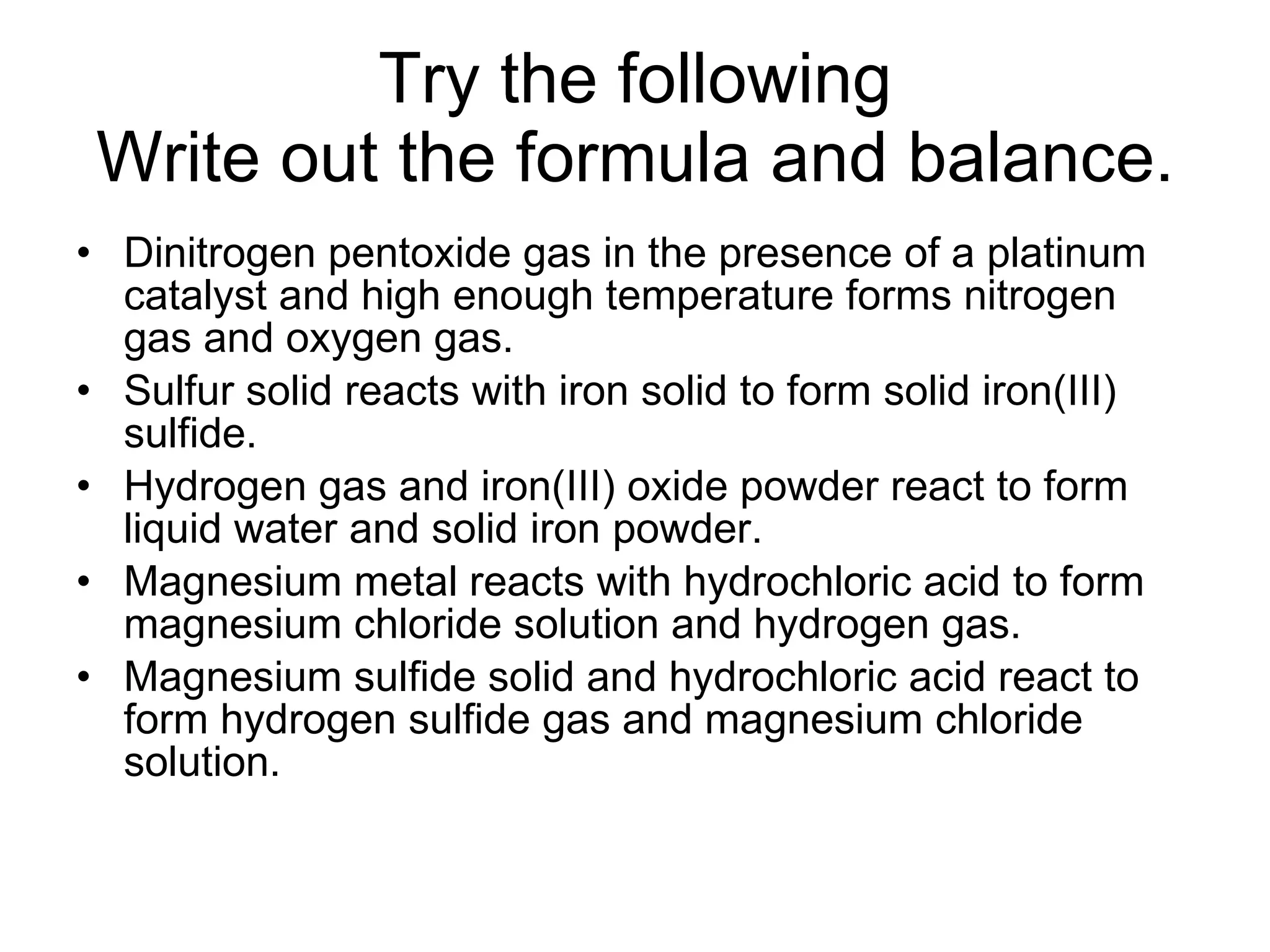 Chemical reactions | PPT