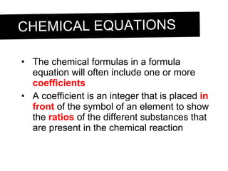Formula Equation Chemistry