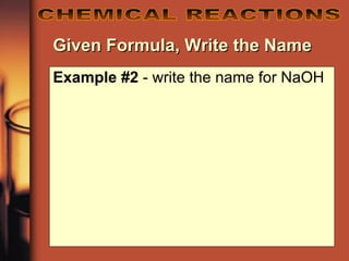 Chemical Reactions | PPT