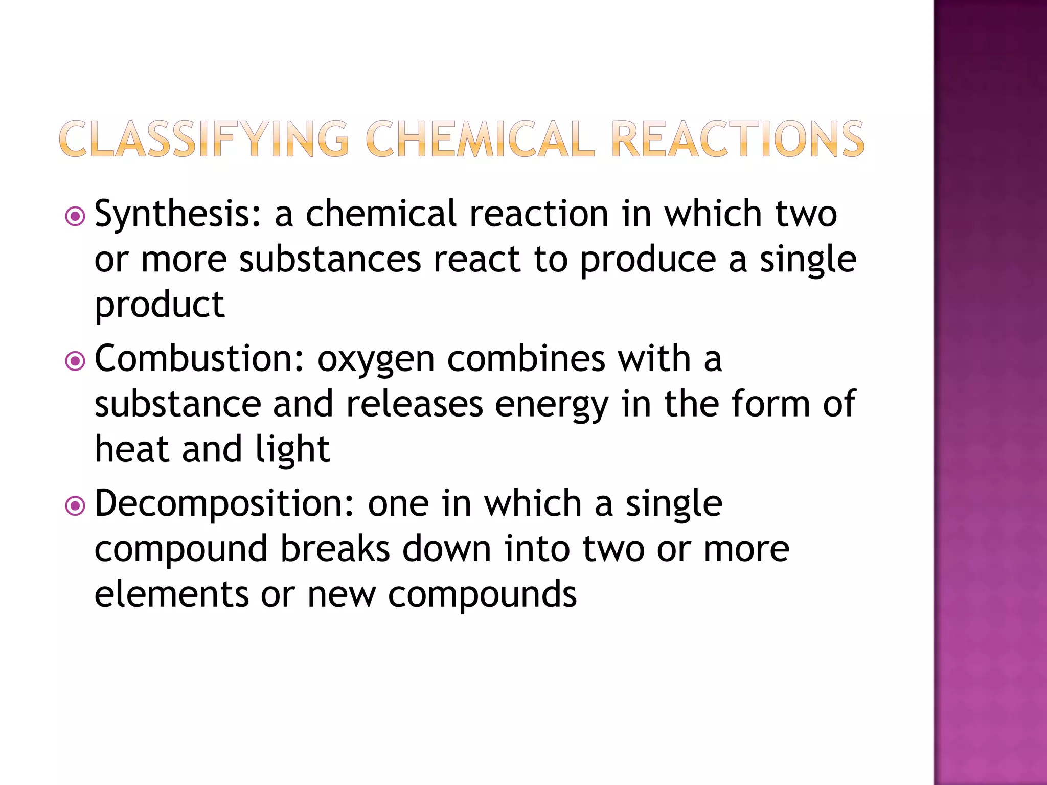 Chemical reactions | PPT