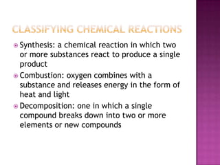 Chemical reactions | PPT