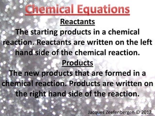 Introduction to Chemical Reactions | PPTX