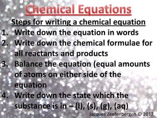 Introduction to Chemical Reactions | PPTX