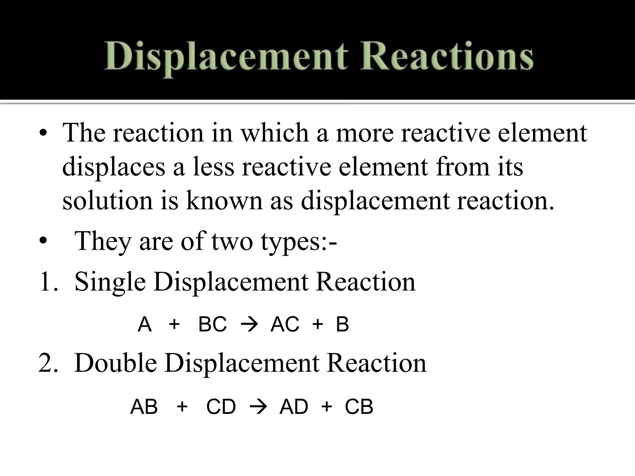 Chemical reactions | PPTX
