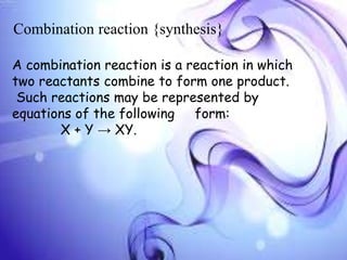 Chemical reactions | PPT
