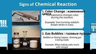 Chemical Reactions presentation, chemistry cambridge | PPTX