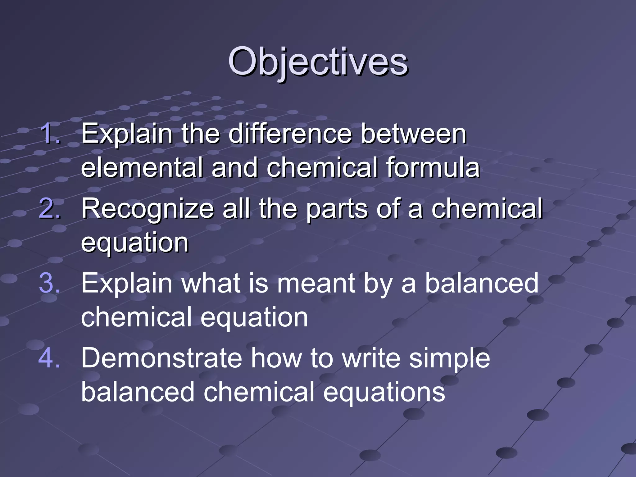Chemical reactions and balancing equations | PPT