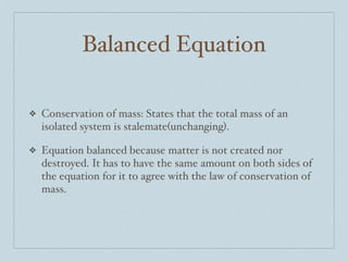 Chemical reactions and changes | PPT