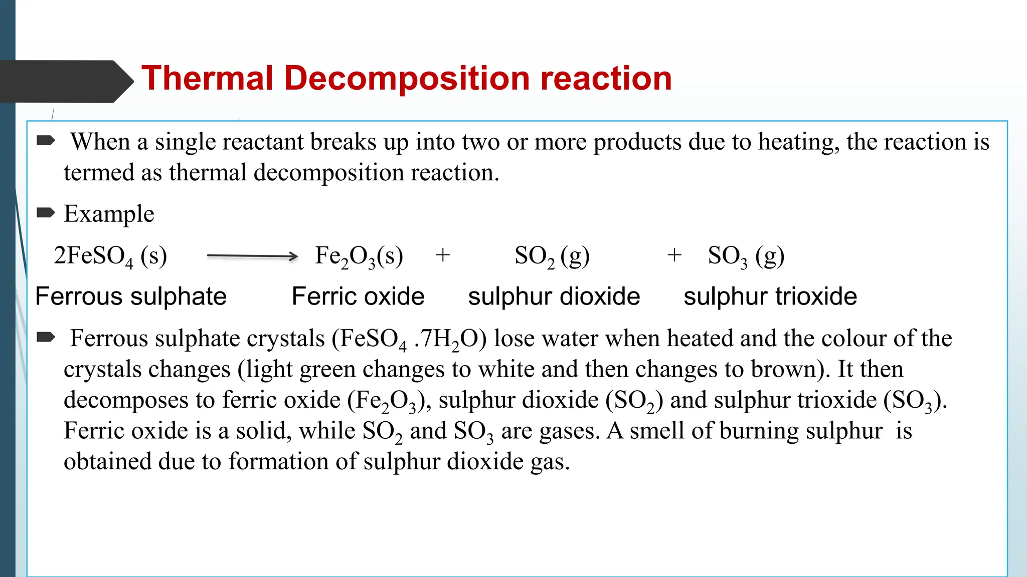 Chemical reactions and equations Class 10 | PPTX